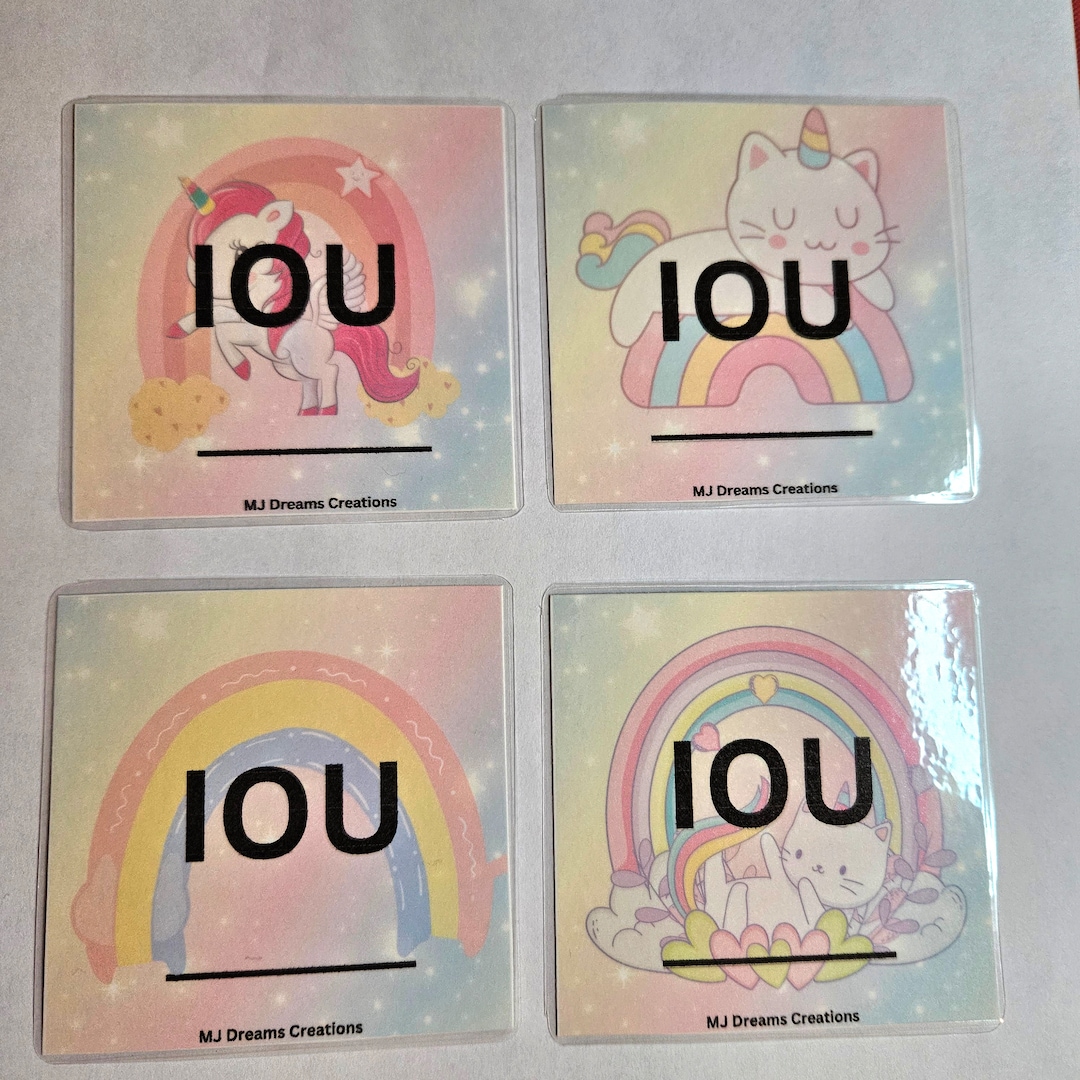Iou Slips - Etsy