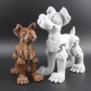 3D Printed Articulated Flexible Puppy Dog, Printverse Authorized ...