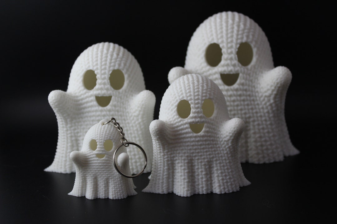 Ethereal 3D Printed Crocheted Ghost | Halloween Decor - Etsy