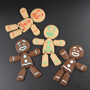 3D Printed Articulated Gingerbread Man Ornament, Flexi Factory ...