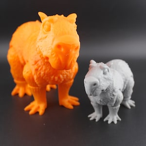 Articulated Flexible Capybara, Matmire Makes Authorized Reseller, 3D Printed Rodent, Fidget and ...