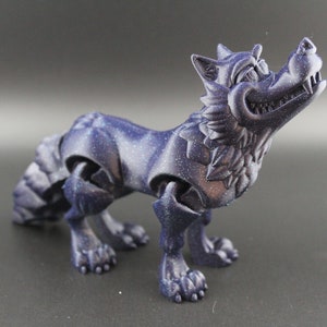 3D Printed Articulated Flexible Wolf, Flexi Factory Authorized Reseller ...