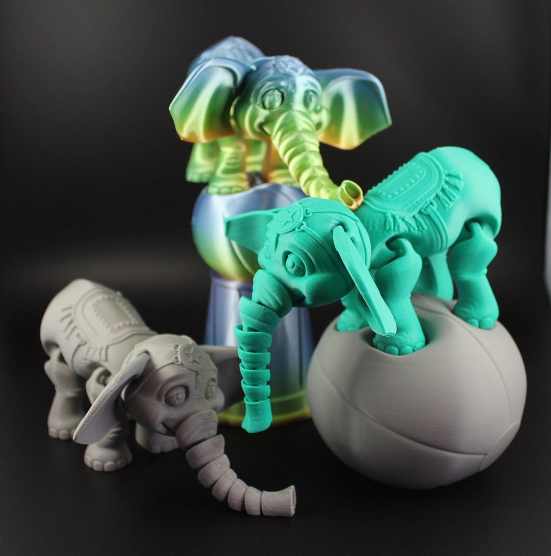 Articulated Flexible Elephant, Flexi Factory Authorized Reseller, 3D ...