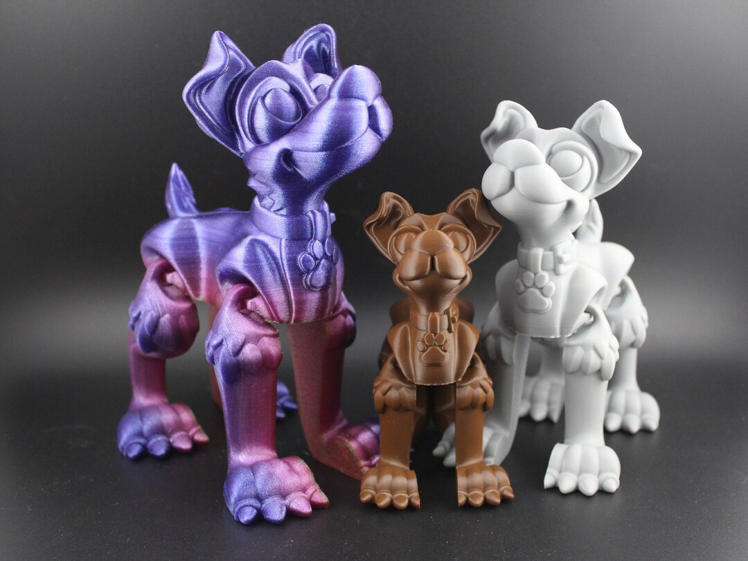 3D Printed Articulated Flexible Puppy Dog, Printverse Authorized ...