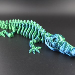 Articulated Flexible Crocodile Skeleton, Flexi Factory Authorized ...