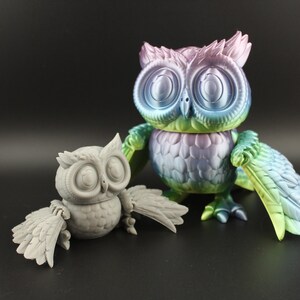 3D Printed Articulated Flexible Owl, Flexi Factory Authorized Reseller ...