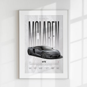 Mclaren GTS Digital Download Hyper Car Poster Super Car Print Art Print ...