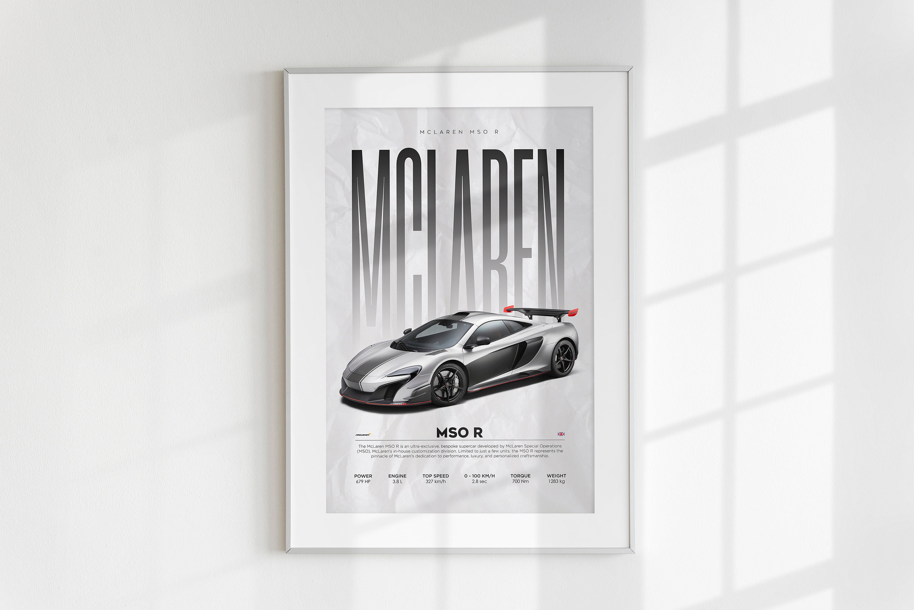 Mclaren MSO R Poster Digital Download Hyper Car Poster Super Car Print ...