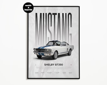Mustang Shelby Poster - Etsy