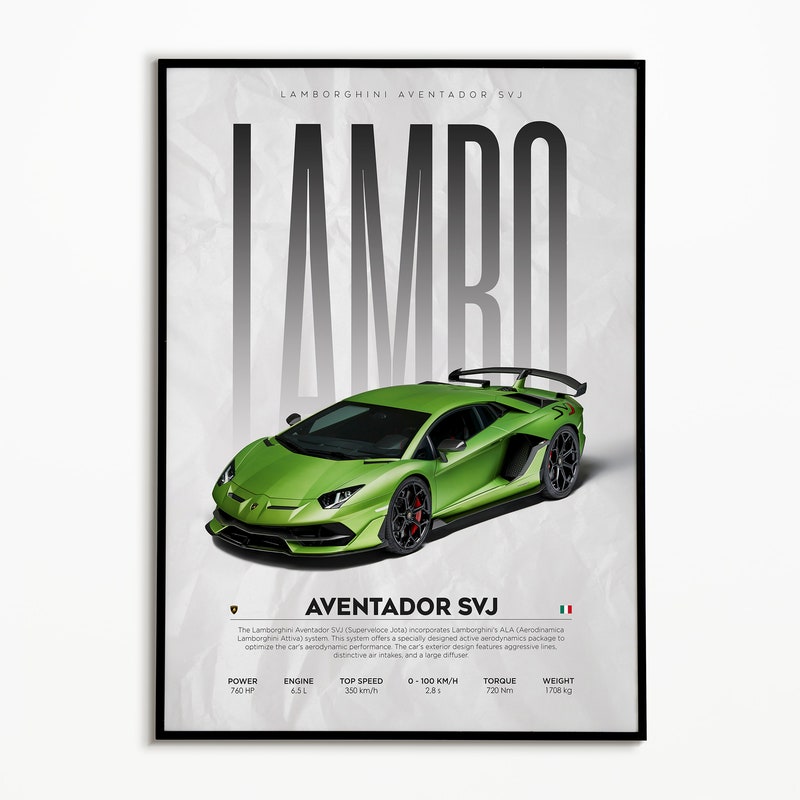 Lamborghini Poster - Etsy