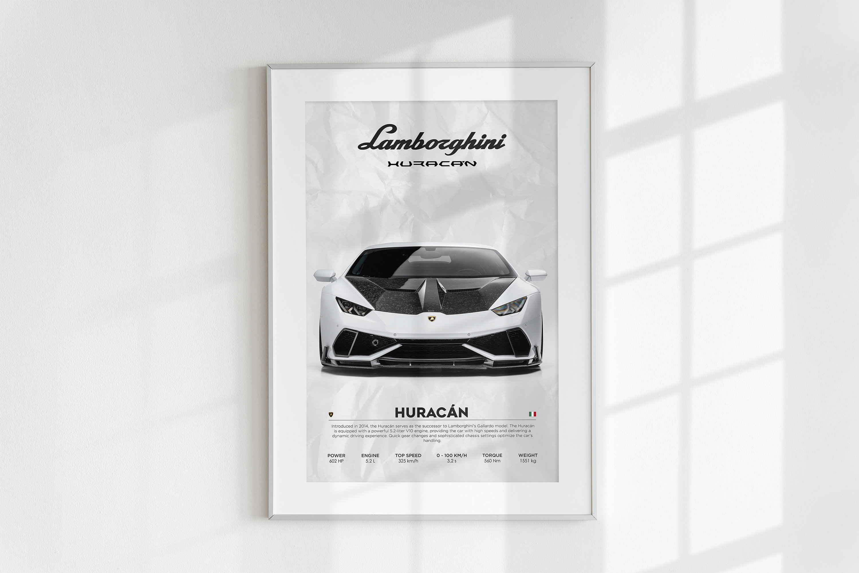 Lamborghini Huracán Poster Digital Download Hyper Car Poster Super Car ...