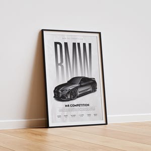 BMW M4 Competition Poster | Digital Download | Hyper Car Poster | Super ...