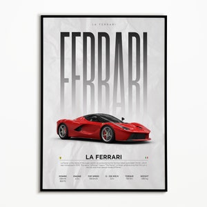La Ferrari Poster Ferrari Poster Digital Download Hyper - Etsy