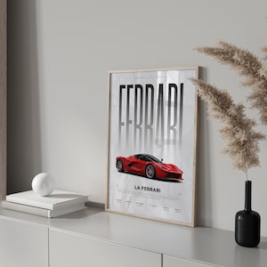 La Ferrari Poster | Ferrari Poster | Digital Download | Hyper Car ...