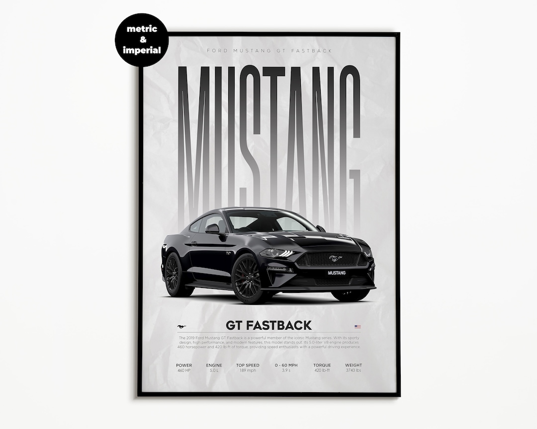 Ford Mustang Poster | Shelby Poster | Digital Download | Hyper Car ...