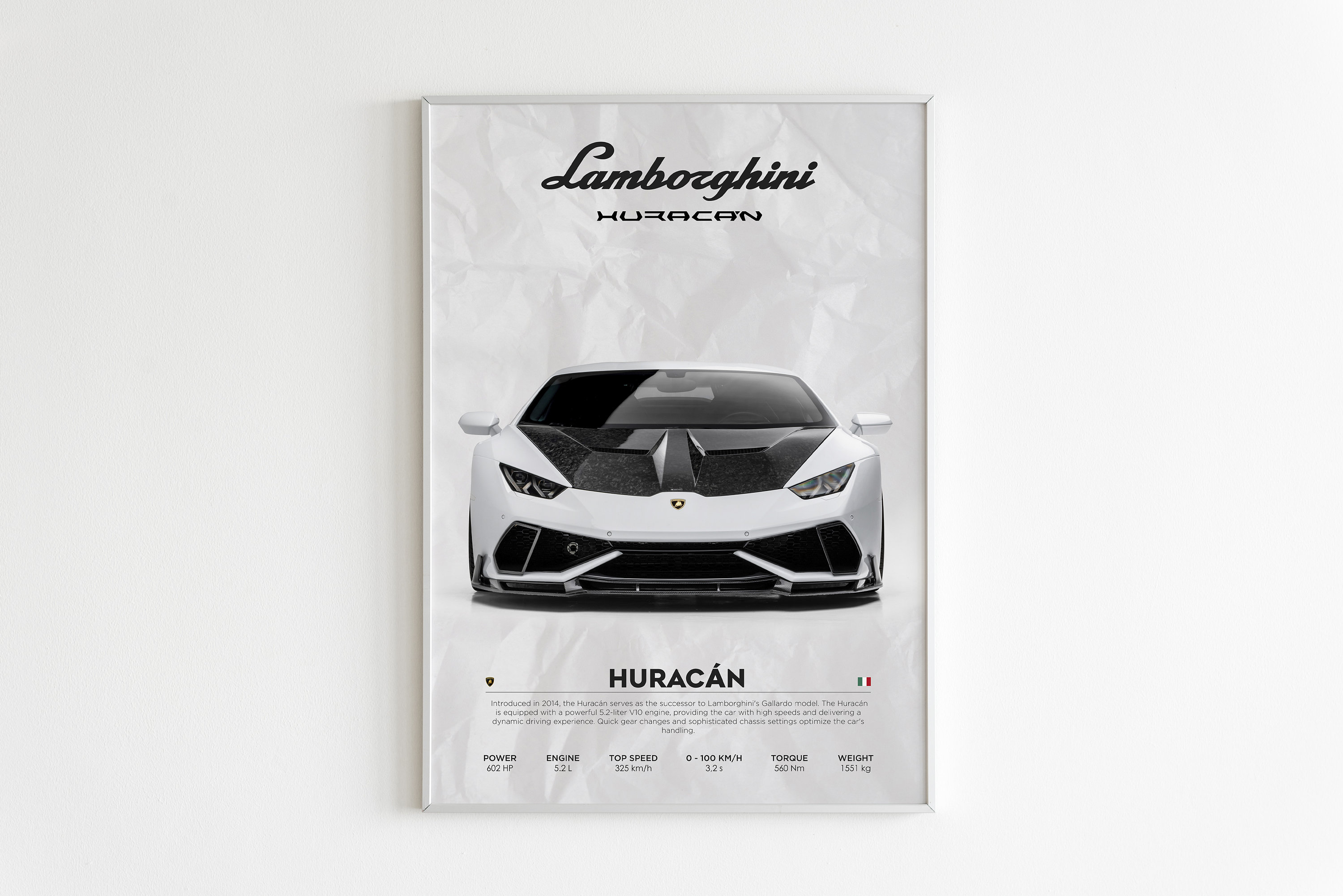 Lamborghini Huracán Poster Digital Download Hyper Car Poster Super Car ...