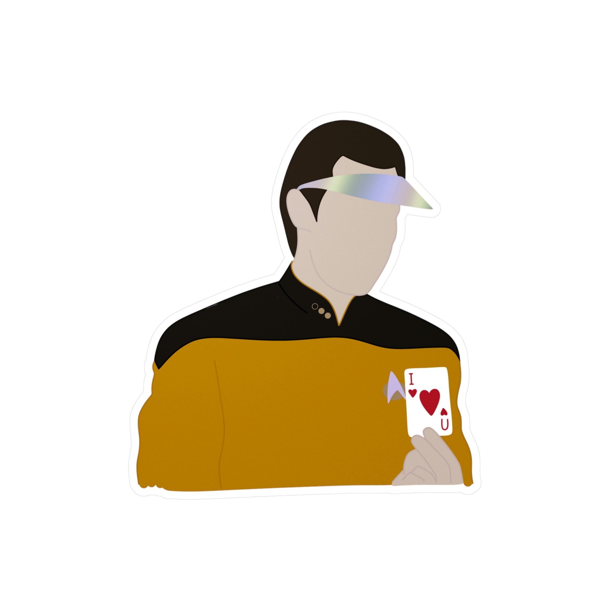 Star Trek: TNG Data Vinyl Decal - Etsy