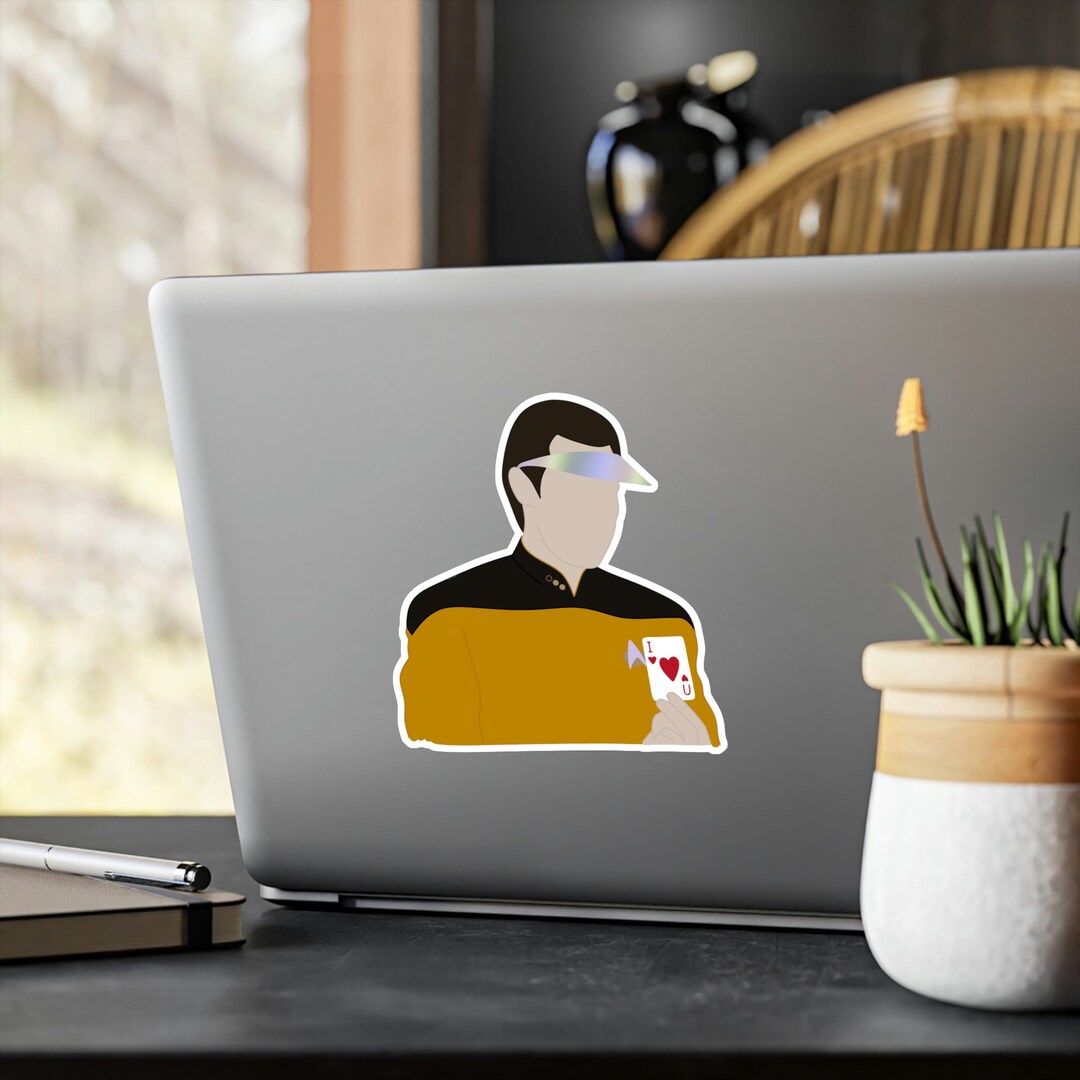 Star Trek: TNG Data Vinyl Decal - Etsy