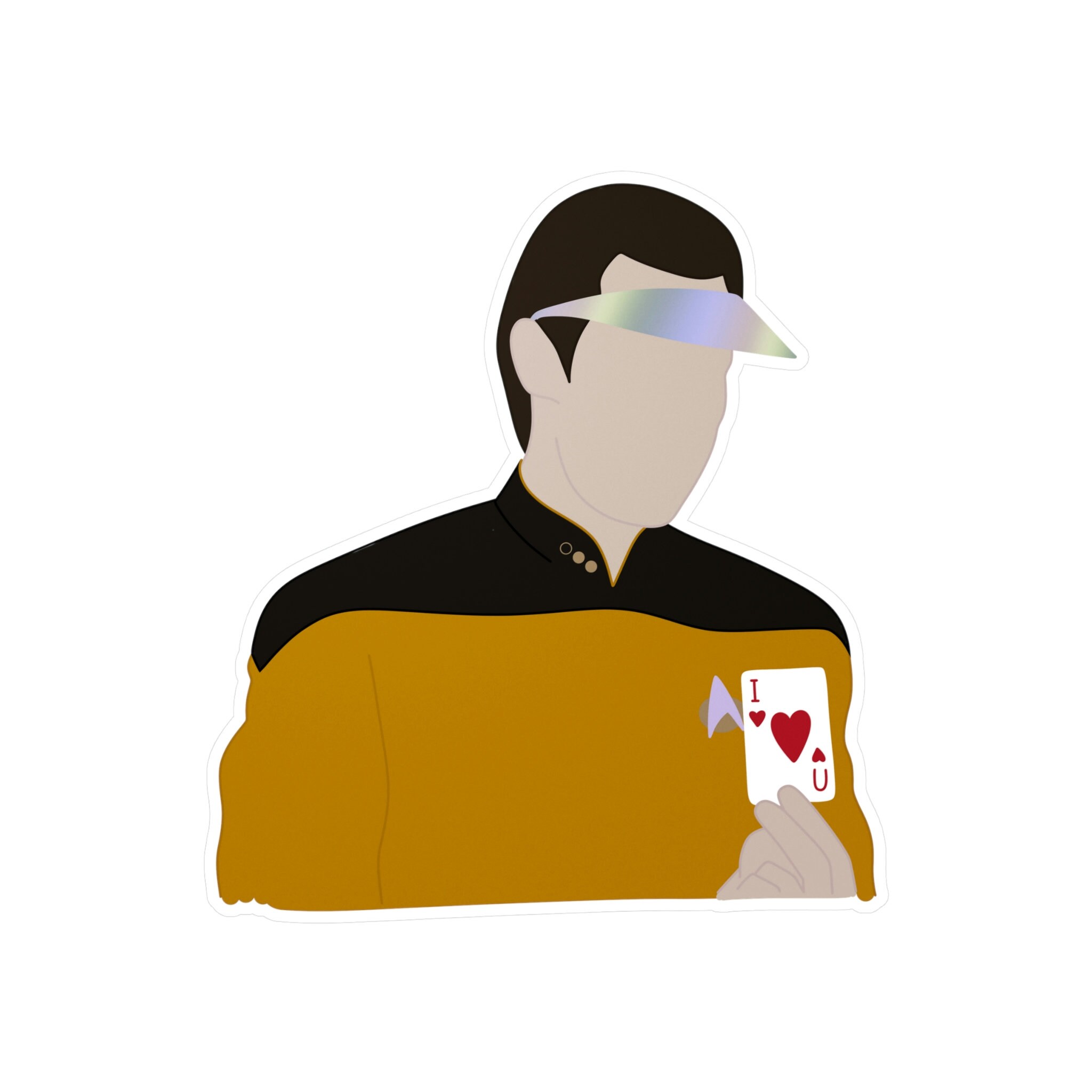 Star Trek: TNG Data Vinyl Decal - Etsy