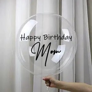 Personalized Balloons Clear Round Balloons With Custom Text, Custom ...