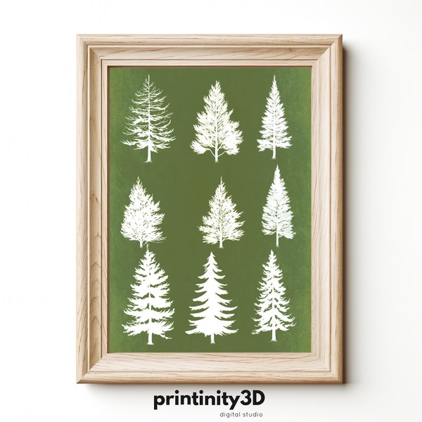Pine Tree Poster - Etsy