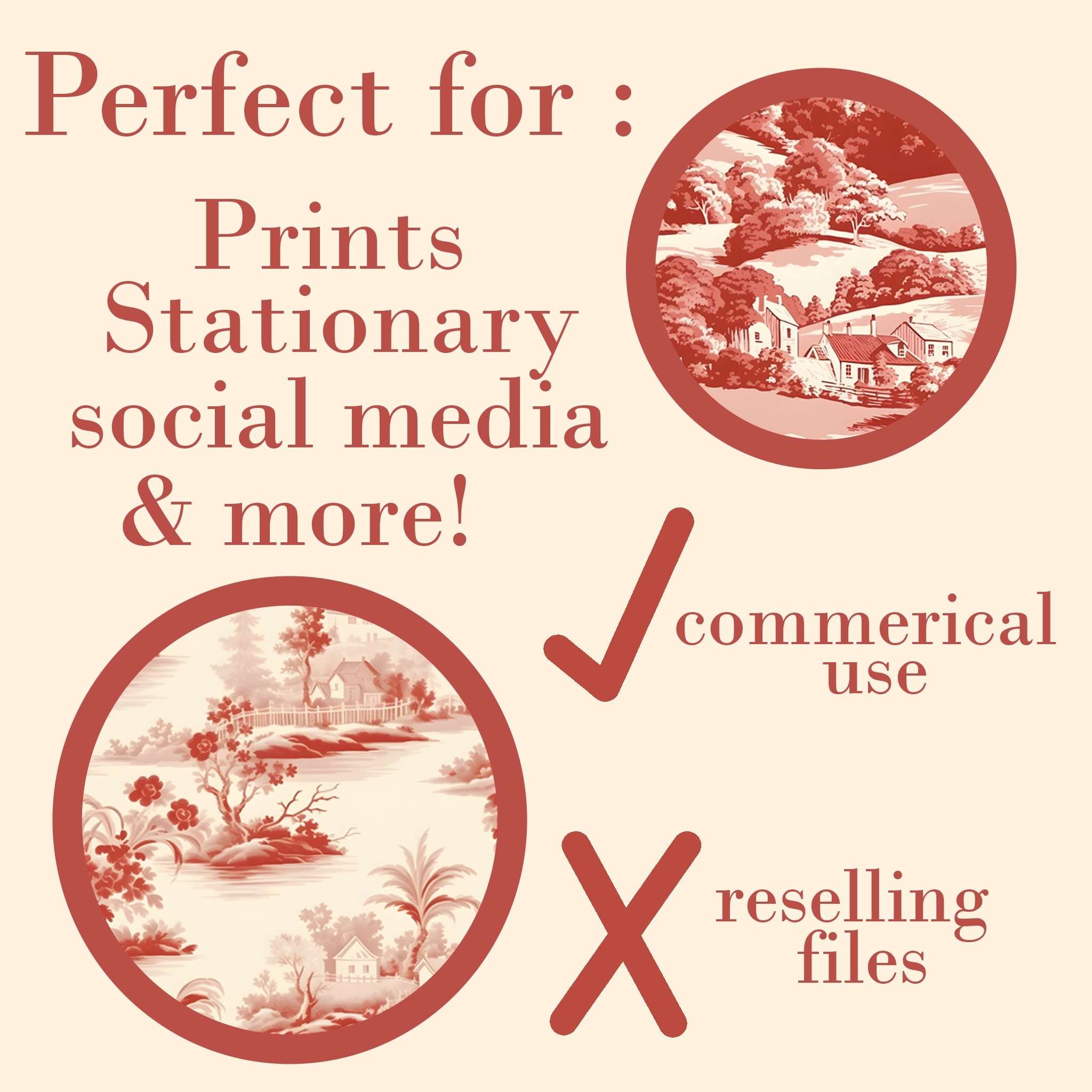 Red and White Laura Ashley DIY Digital Paper 8 Pack Seamless Patterns ...