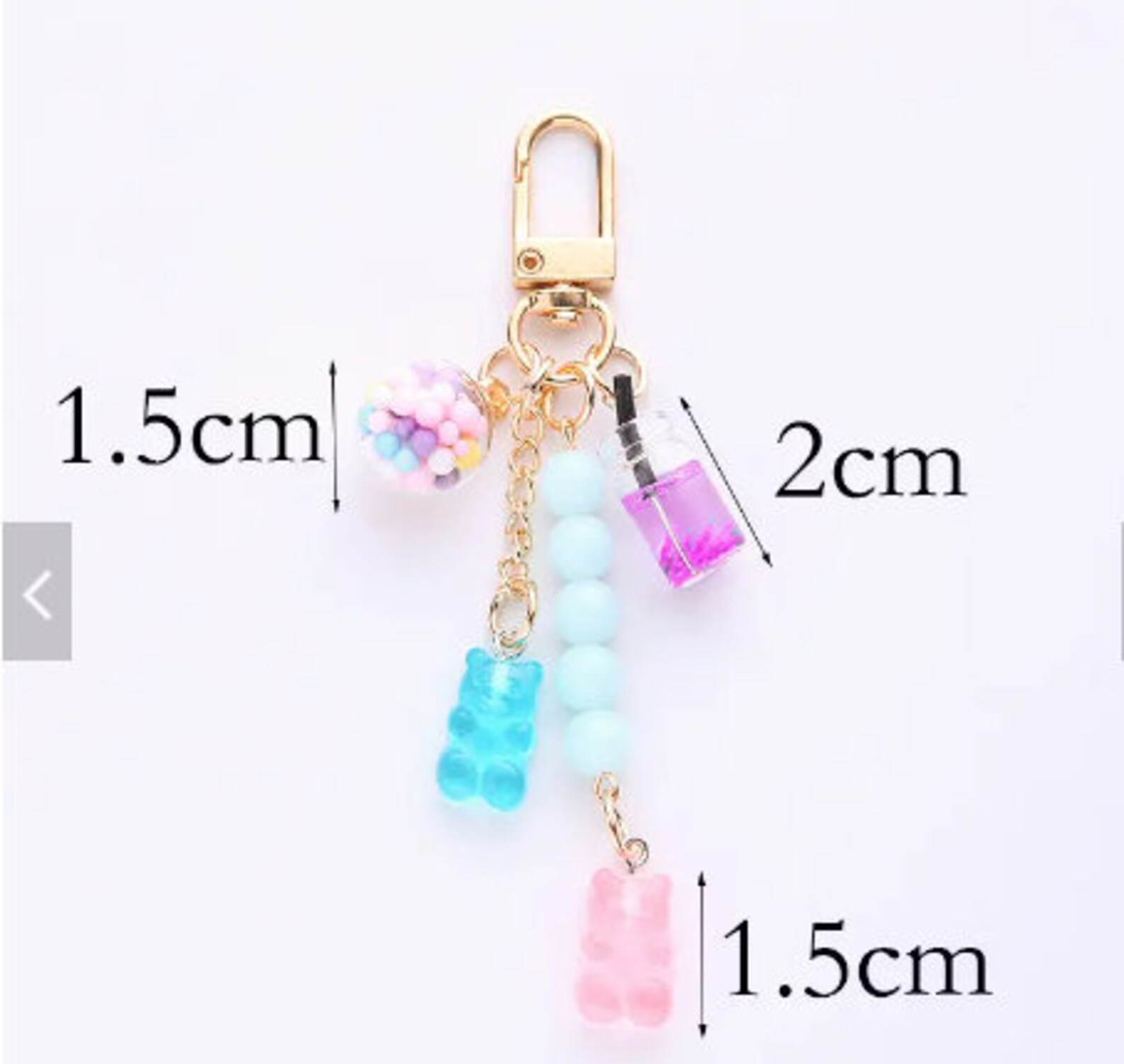 Gummy Bear Keychain Pack of 3 - Etsy