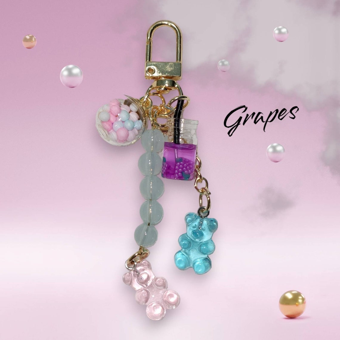 Gummy Bear Keychain Pack of 3 - Etsy