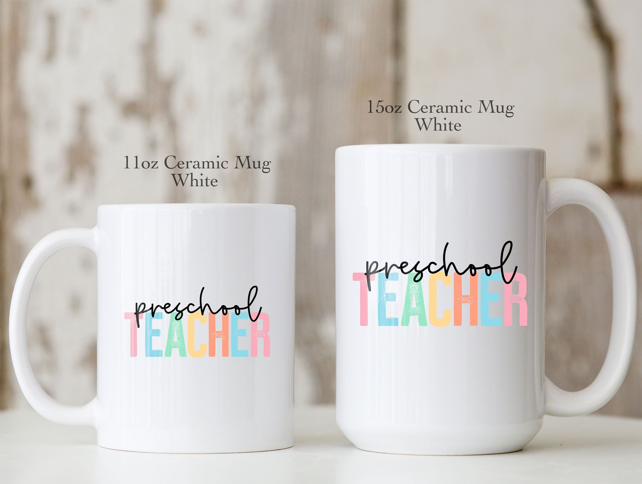 Personalized Preschool Teacher Gift Custom Preschool Teacher Mug ...