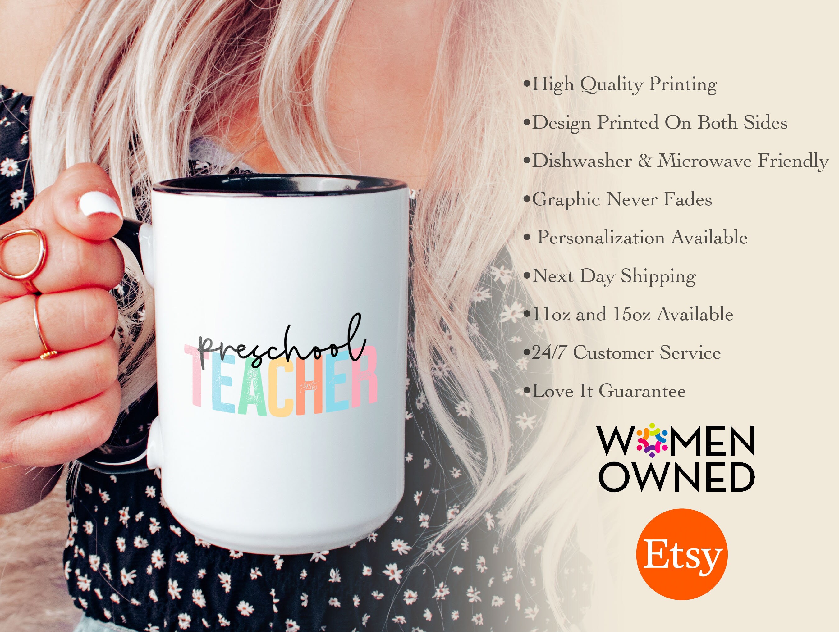 Personalized Preschool Teacher Gift Custom Preschool Teacher Mug ...