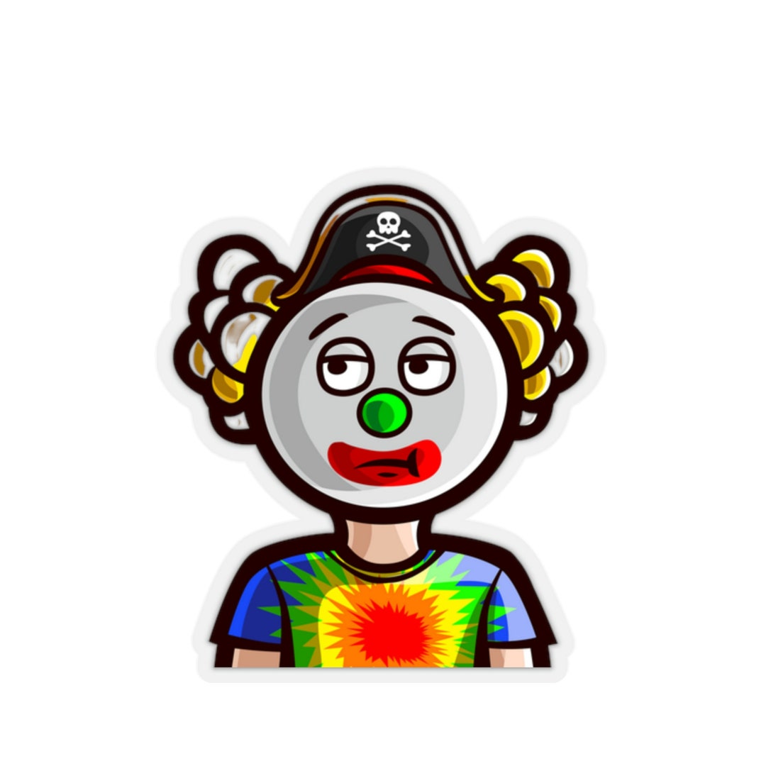 Clever Clown Kiss-cut Stickers - Etsy