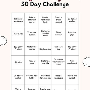 30 Day Challenge, Creativity, Planner, Mounthly Planner, Weekly Planner ...