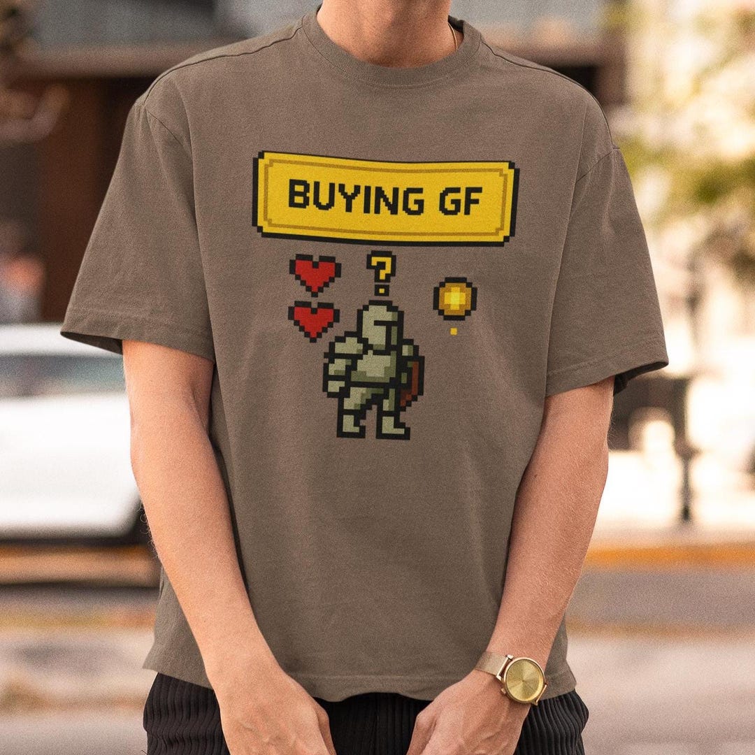 Buying GF T-shirt, Funny Old School Runescape Inspired Meme Tee, OSRS ...