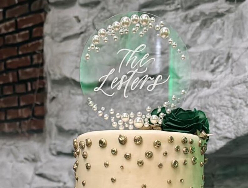 Custom Acrylic Cake Topper Wedding Cake Topper - Etsy