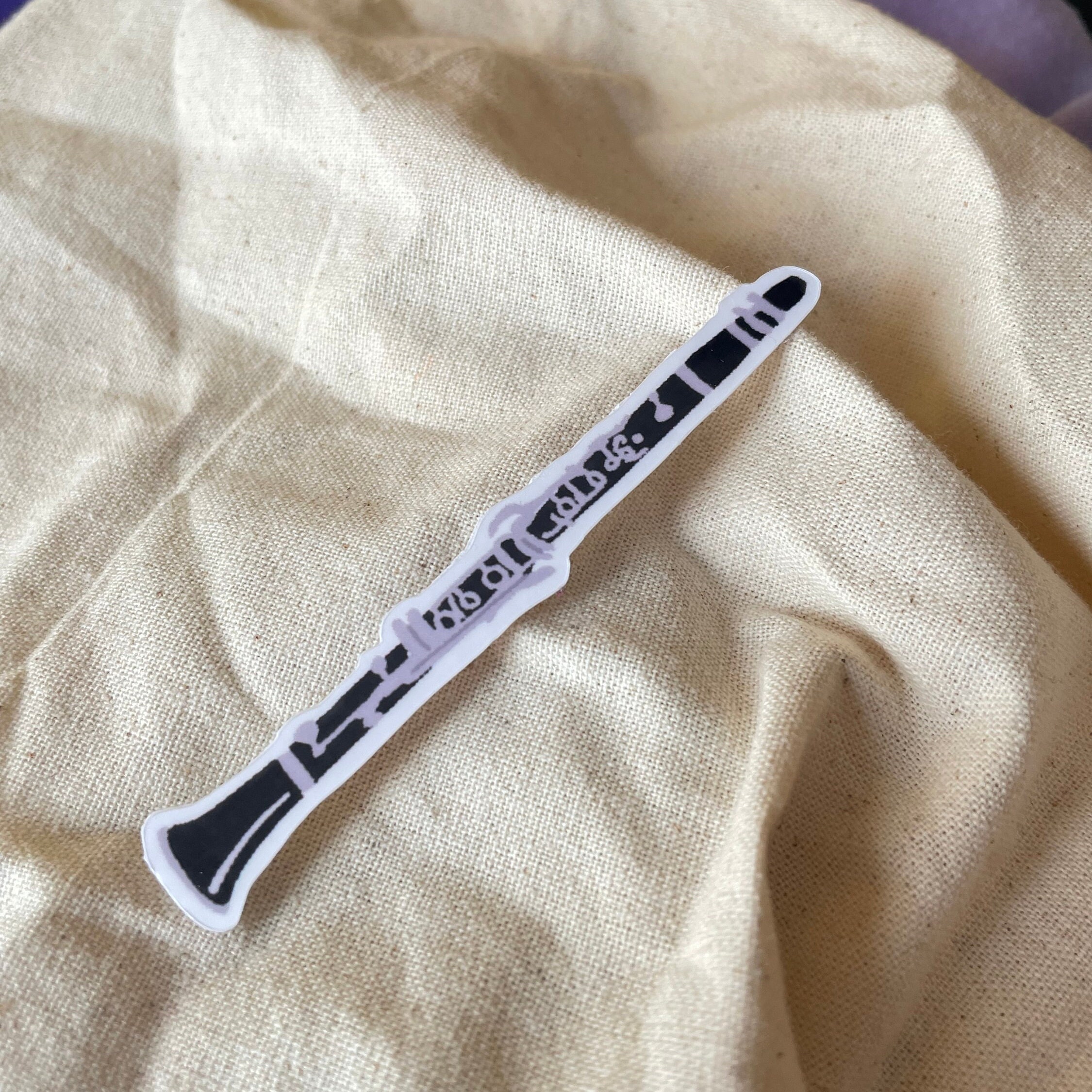 Clarinet Die Cut Sticker, Sticker for Kids, Sticker for Band Kids ...