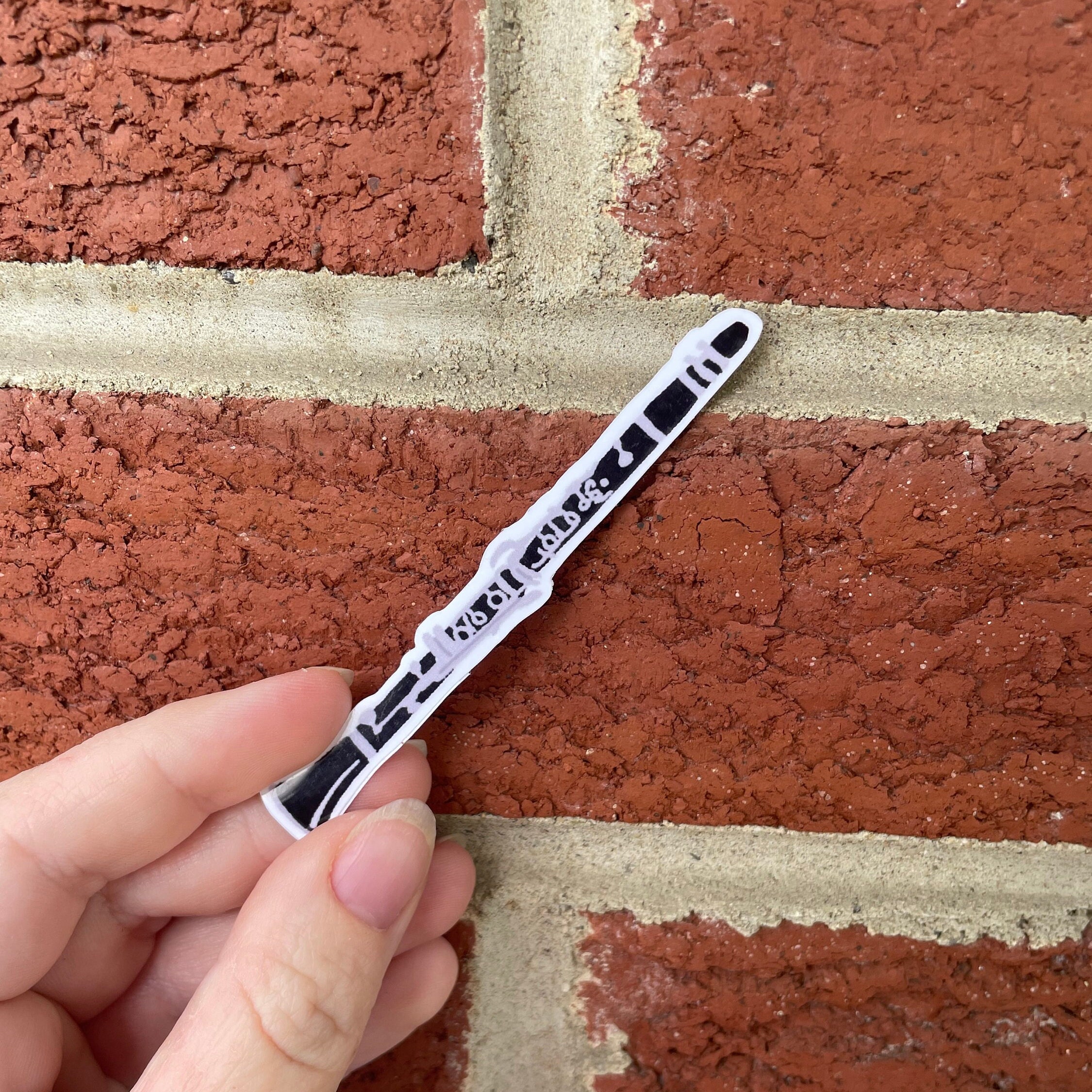 Clarinet Die Cut Sticker, Sticker for Kids, Sticker for Band Kids ...