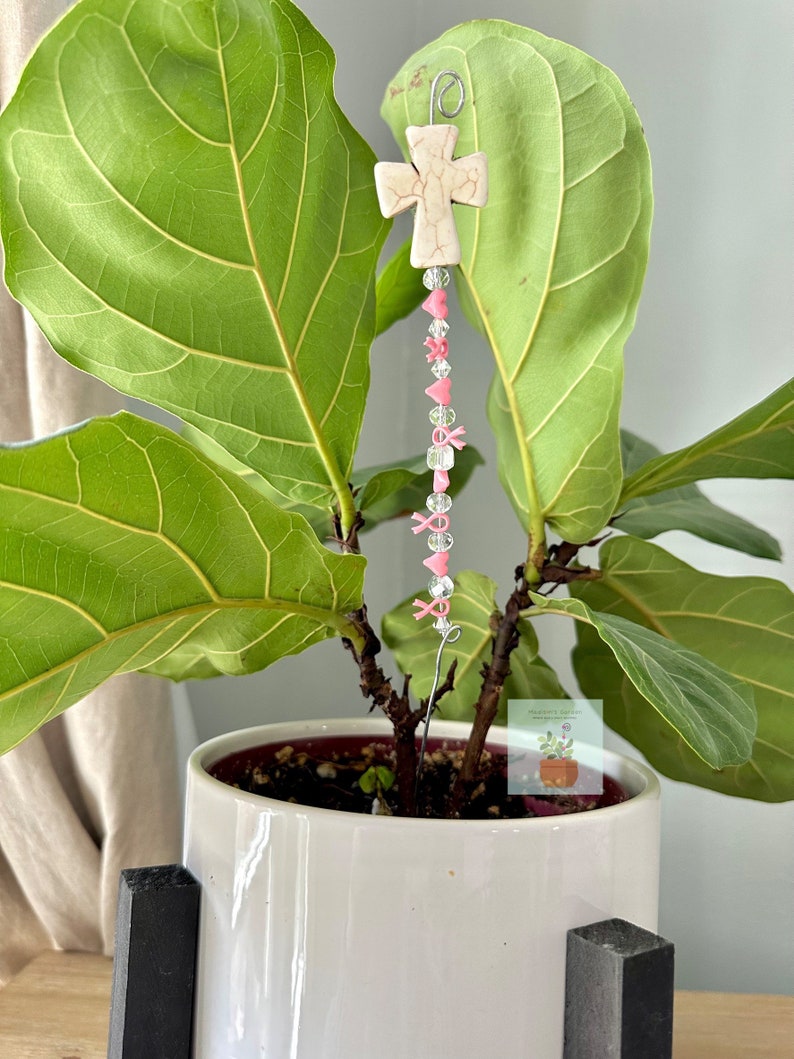 14 In. Sun Catcher Cross Garden Stakes, Cross Plant Gift, Fairy Garden ...