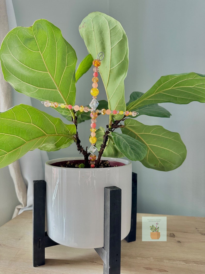 14 In. Sun Catcher Cross Garden Stakes, Cross Plant Gift, Fairy Garden ...