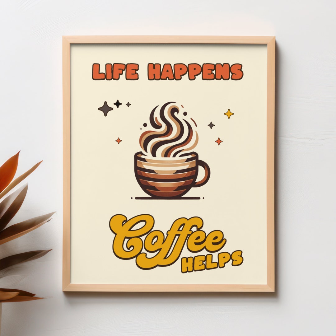 Kitchen Wall Art, Kitchen Poster, Morning Coffee, Kitchen Poster Print ...