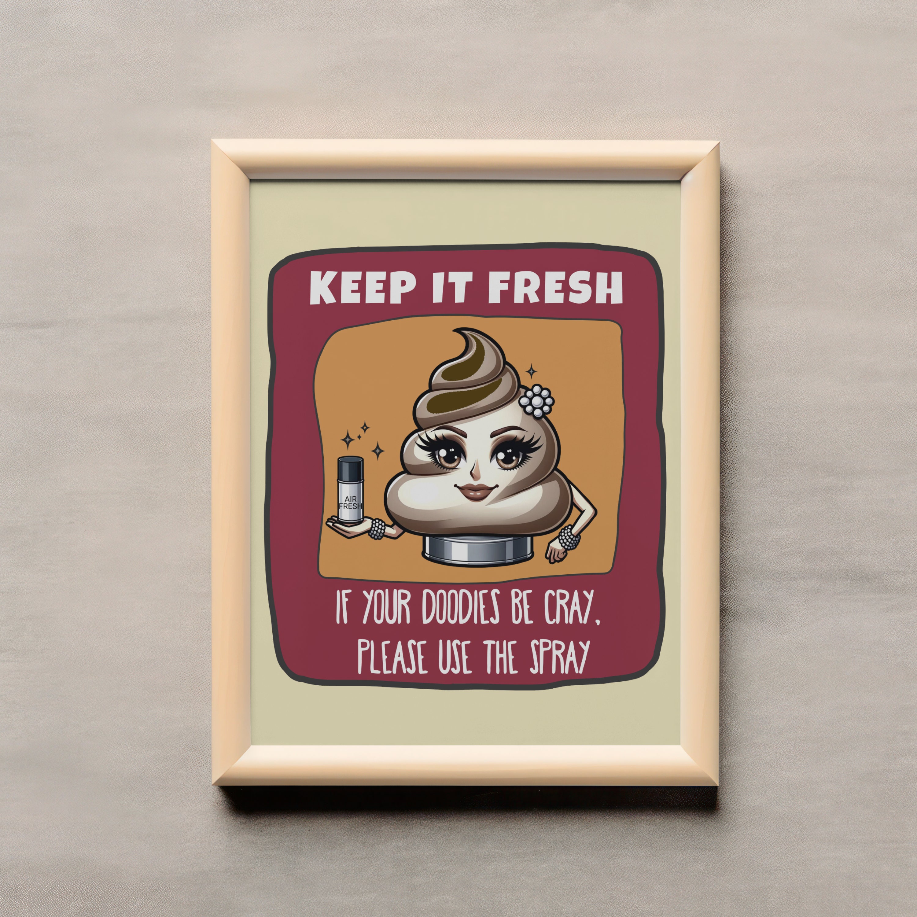 Funny Bathroom Art, Funny Bathroom Decor, Bathroom Wall Art, Bathroom ...