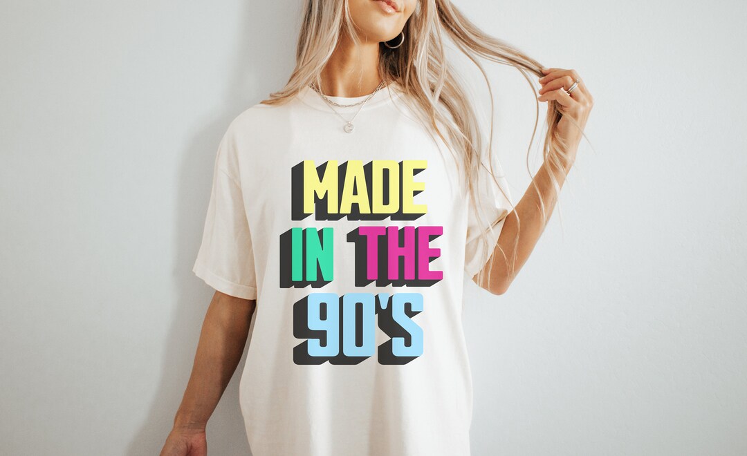 Made in the 90s Shirt, Retro Style Crew Neck Tshirt, 90s Shirt, Graphic ...