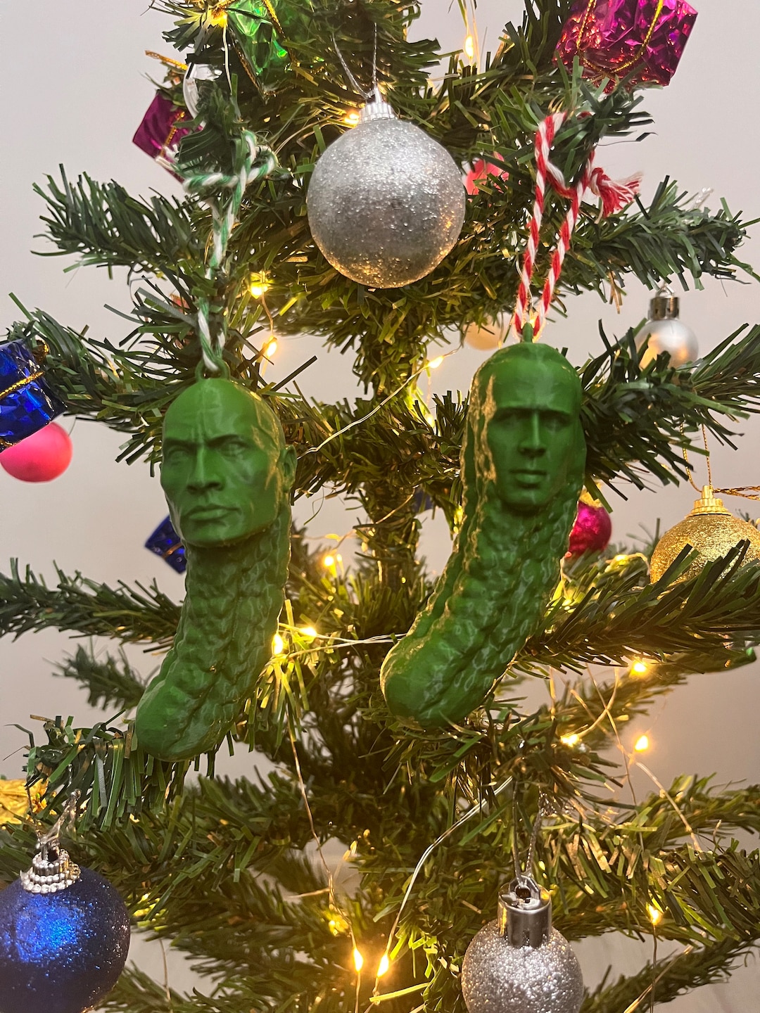 Pickle Nick and Pickle Rock, Christmas Ornament, Funny Christmas Gift ...