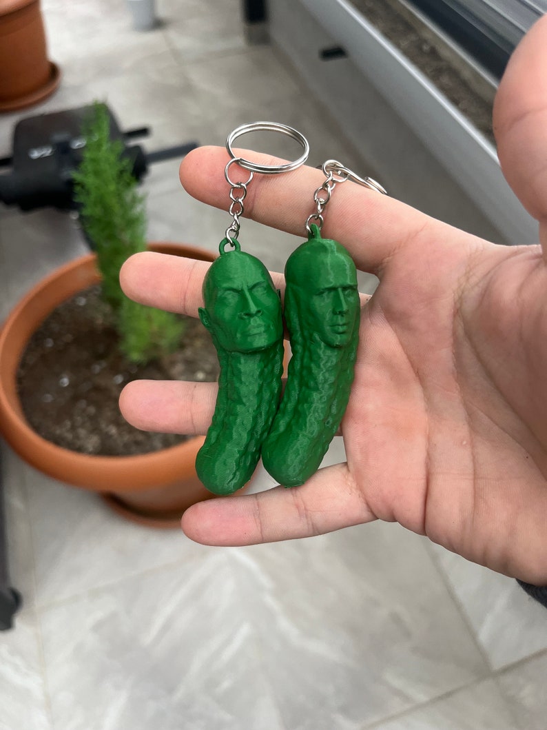 Pickle Nick and Pickle Rock Keychain - Etsy