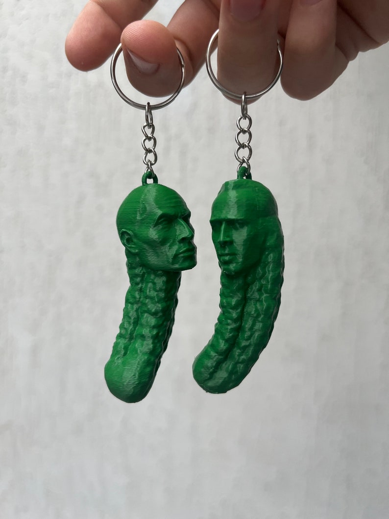 Pickle Nick and Pickle Rock Keychain - Etsy