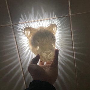 Lion Wall Lamp, Lion Night Light - Etsy