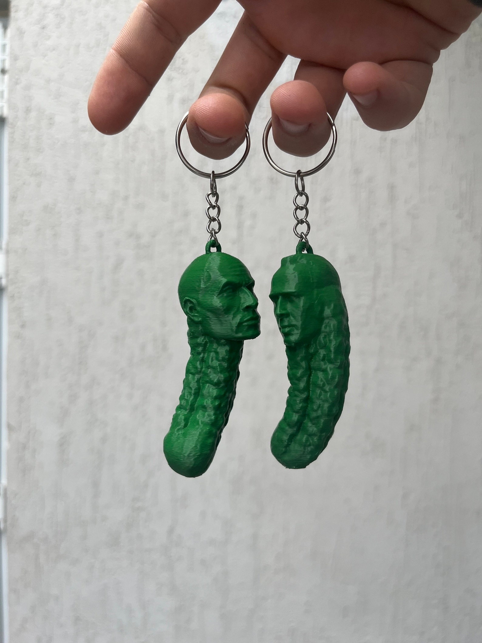 Pickle Nick and Pickle Rock Keychain - Etsy