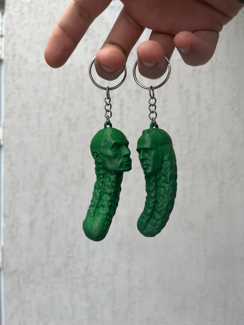 Pickle Nick and Pickle Rock Keychain - Etsy
