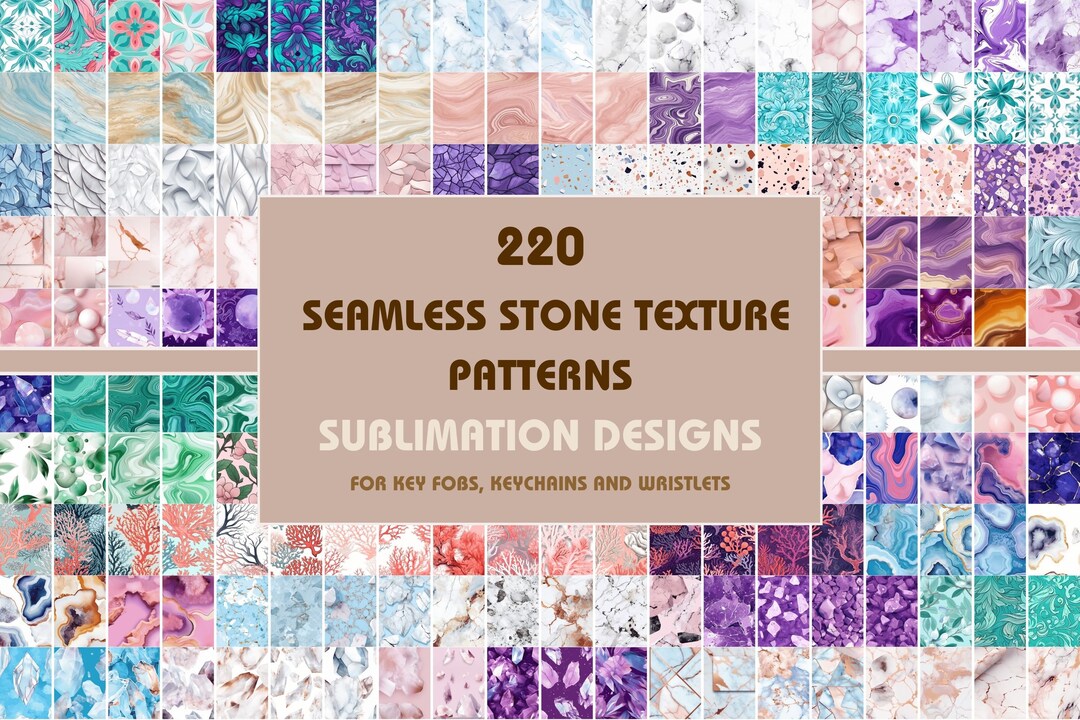 Key Fob Wristlet Bundle - Stone Textures, 220 Stunning PNG Files, Key ...