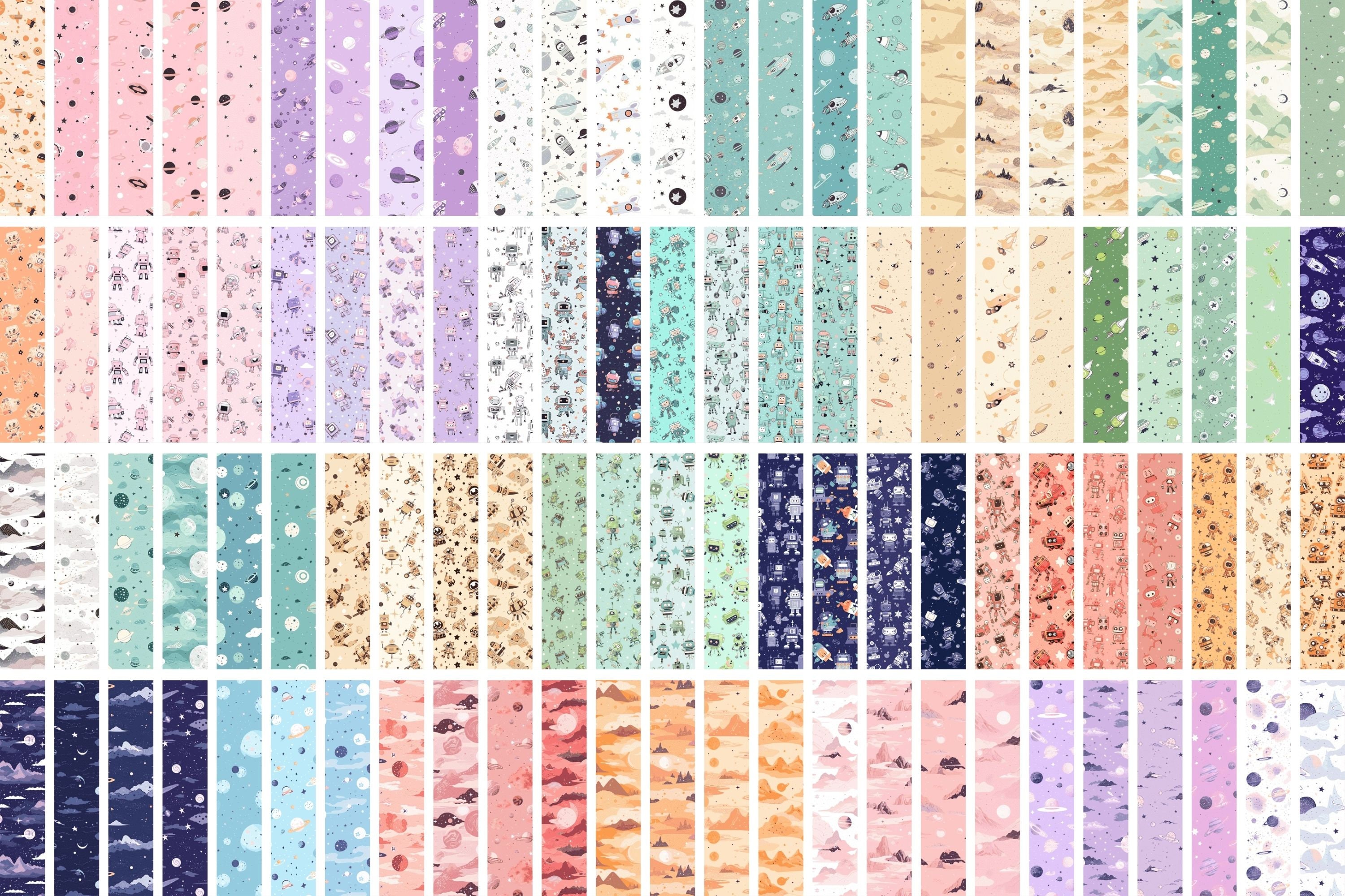 Space Themed Designs, 750+ Stunning PNG Files, Key Fob Wristlet Bundle ...