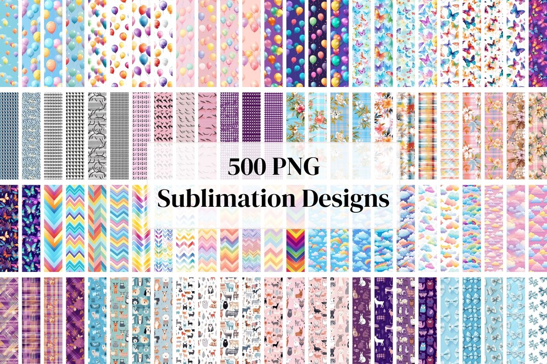 500 Key Fob Sublimation Designs: Floral PNG Graphics (digital Download ...